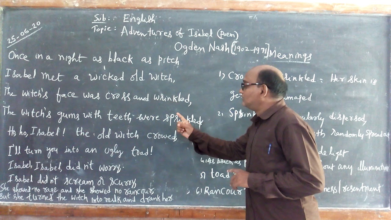 Adventures of Isabel (poem) - YouTube