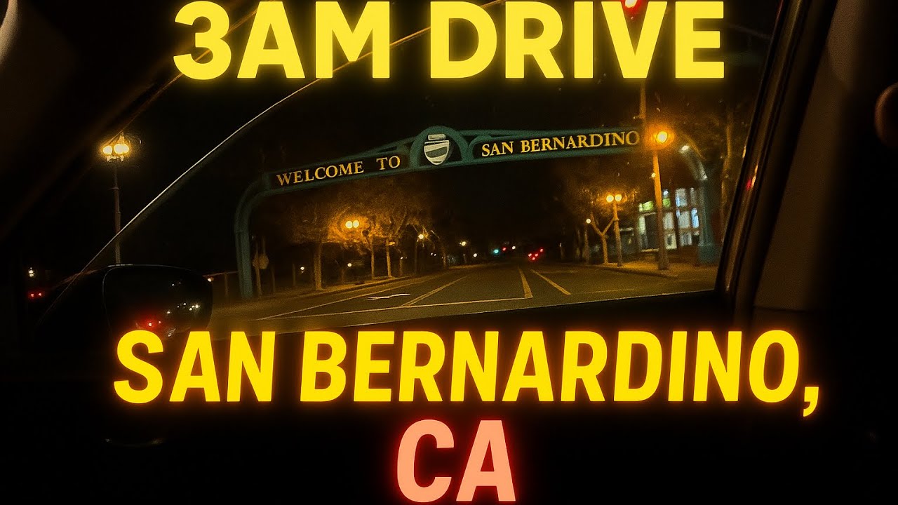 3am Drive through San Bernardino, CA ASMR - YouTube