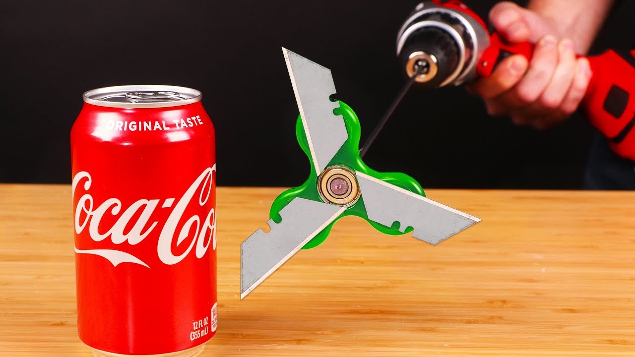 COCA COLA VS DRILL POWERED CHAINSAW - YouTube