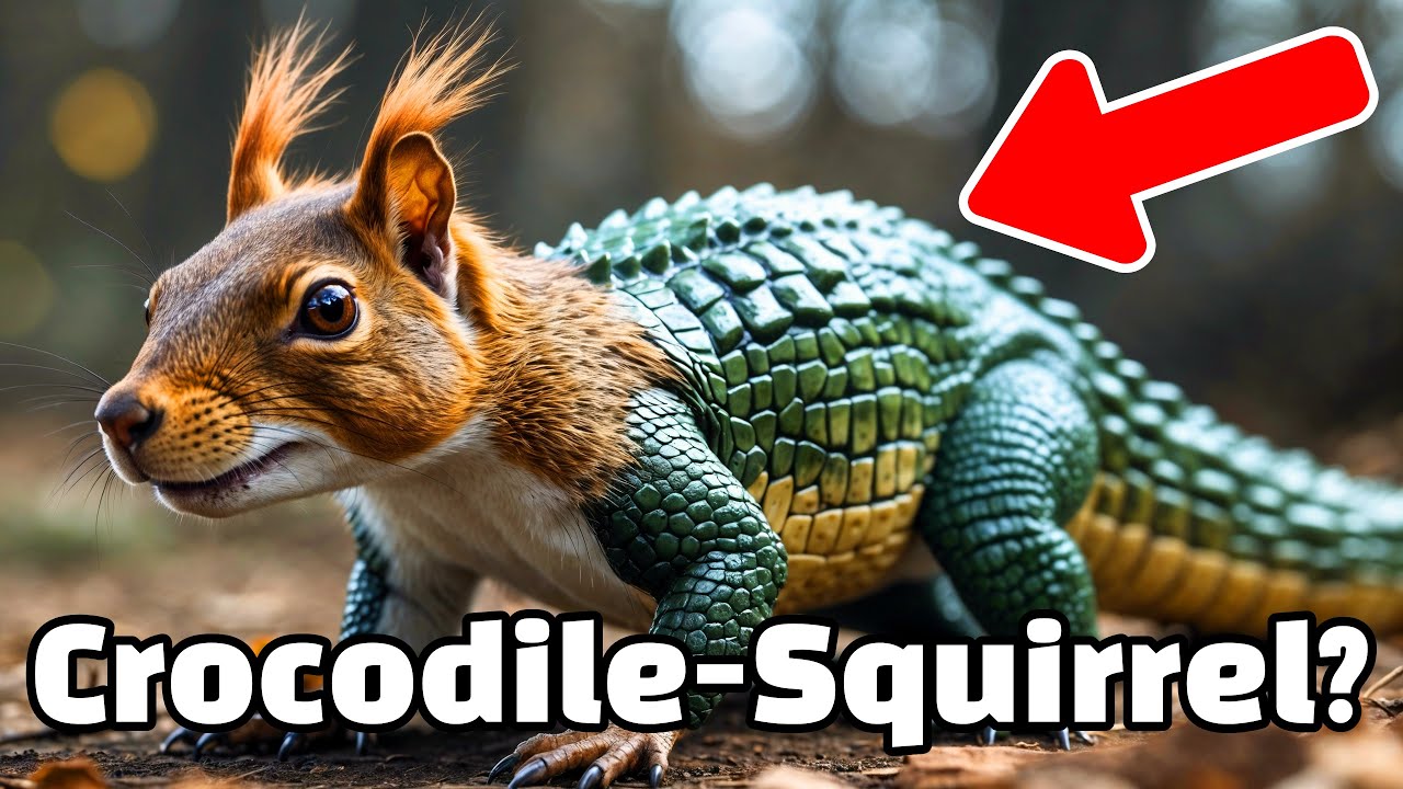A CROCODILE with SQUIRREL Reflexes? AI Created This Hybrid! - YouTube