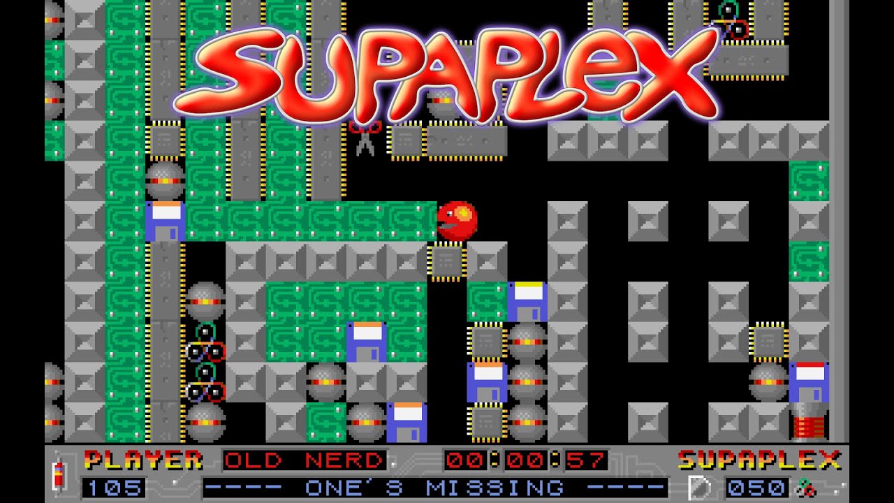 Supaplex | #105 One's Missing | PC (DOS) Gameplay 4K - YouTube