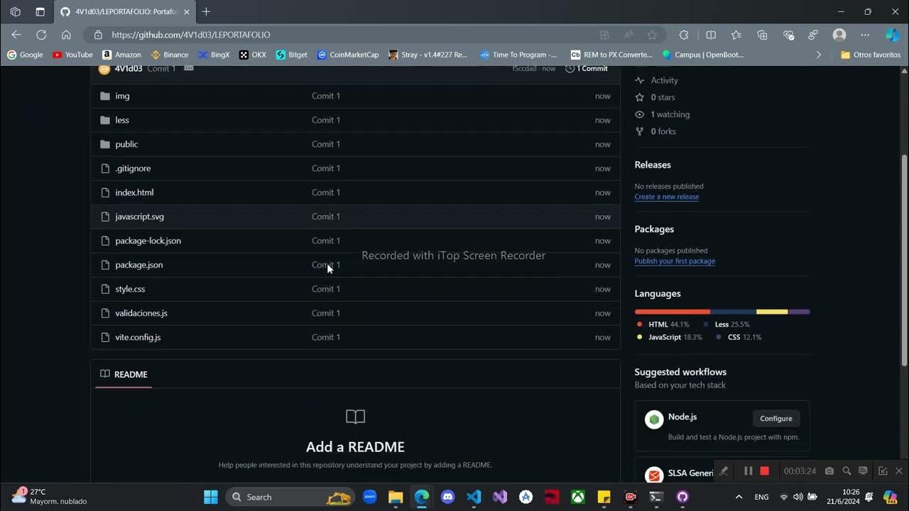Deploy de Portafolio en GitHub Pages - YouTube