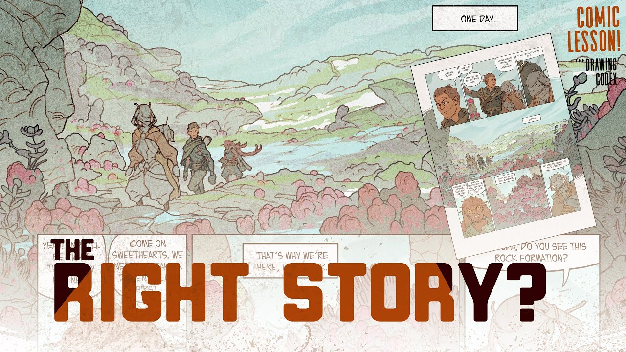 Getting Your Story On The Page - (Pro Comic Page Process) - YouTube