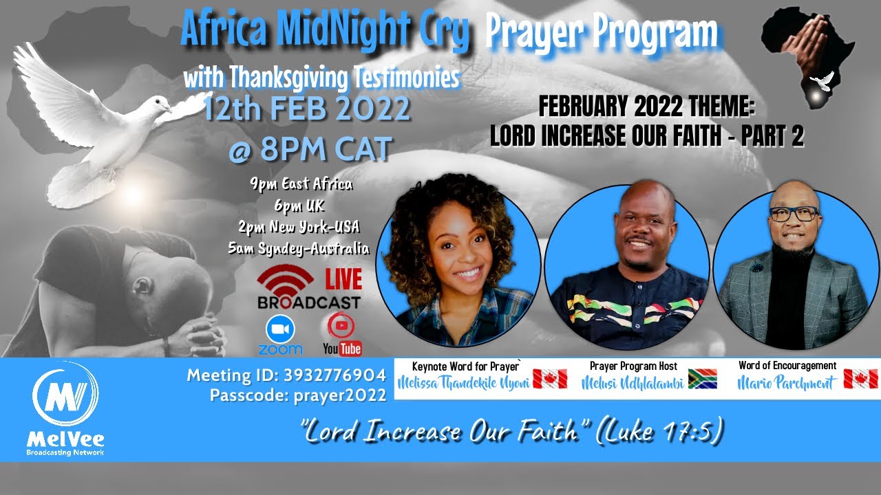 A️️frica Midnight Cry Prayer Program - 12 FEB 2022 - YouTube