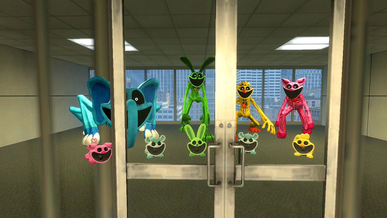 All SMILING CREATURES Chased in the city | Garry's Mod - YouTube