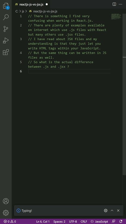 javascript - ReactJS - .JS vs .JSX - YouTube
