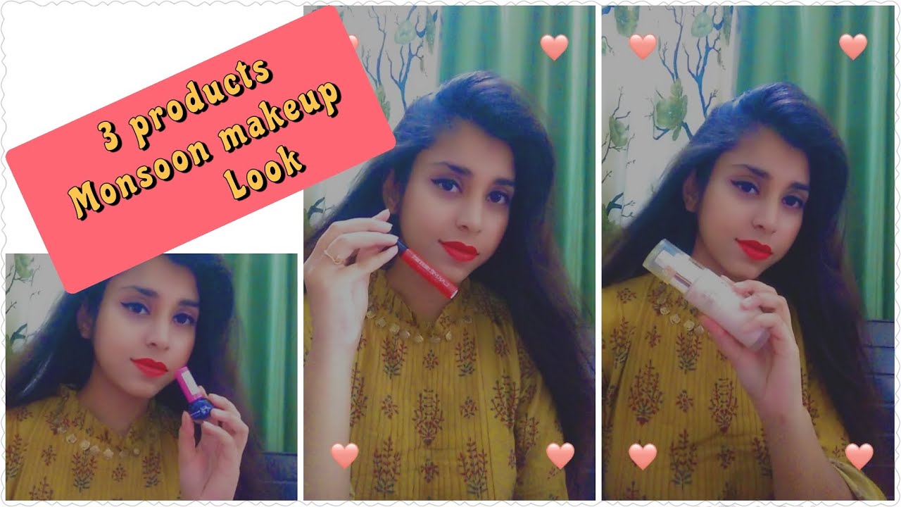 Full face makeup look only using 3 products... - YouTube