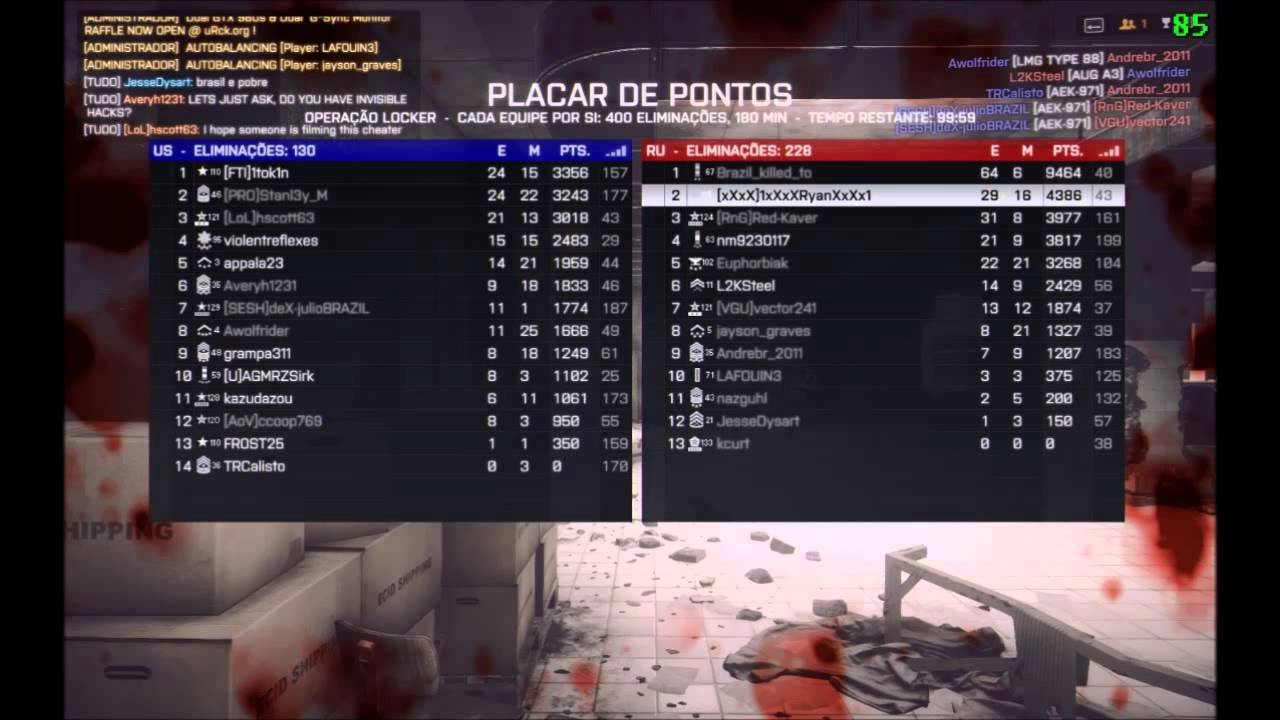 [BF4] Cheater detected: "Brazil_killed_to" ( Delao-Estuprador ). Multihack. - YouTube