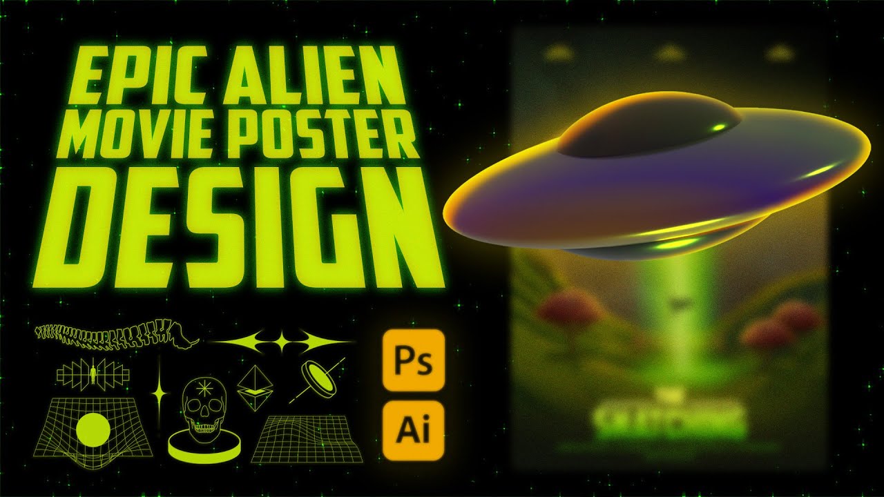 MAKING AN EPIC ALIEN MOVIE POSTER MY FIRST ATTEMPT AT PHOTO ...