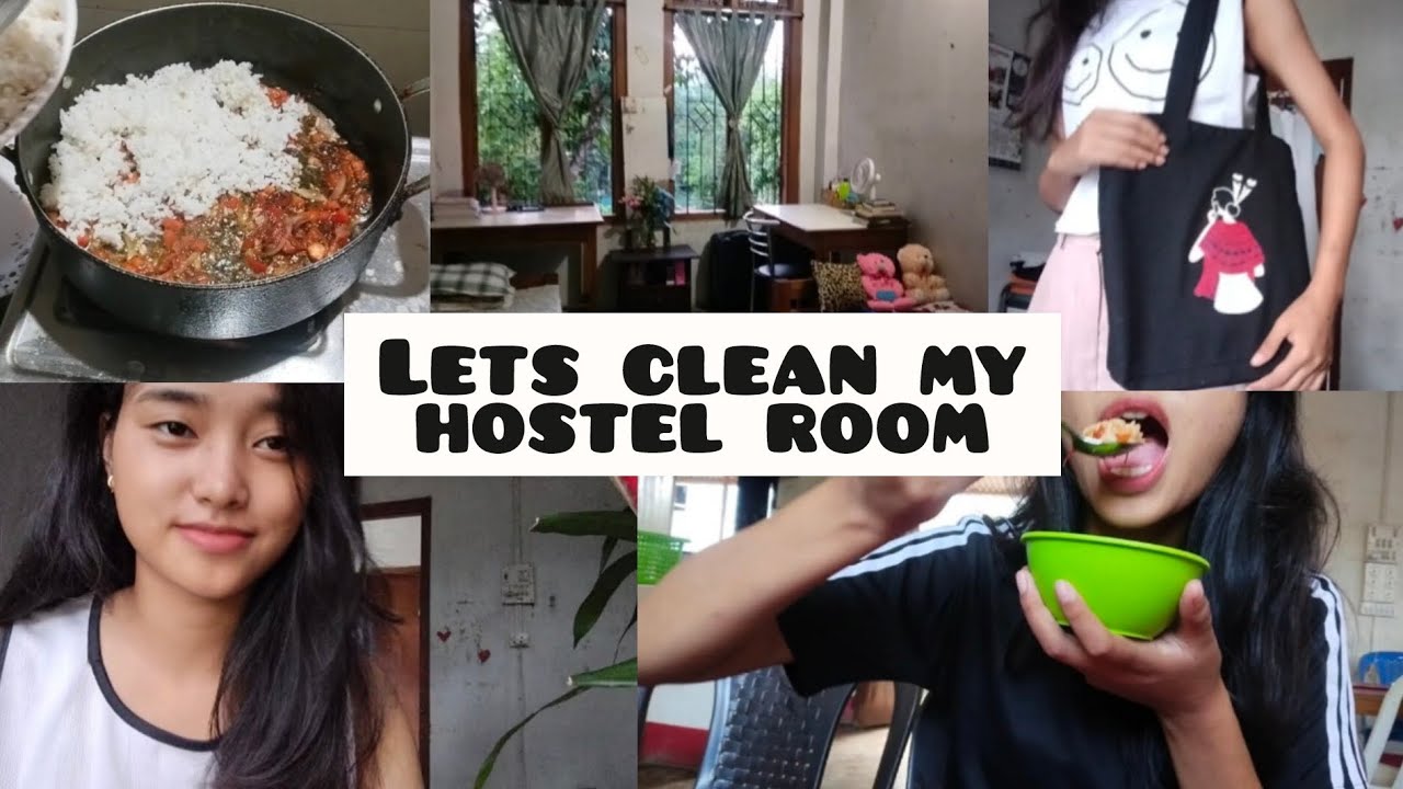 Cleaning My Hostel Room 🎀 - YouTube