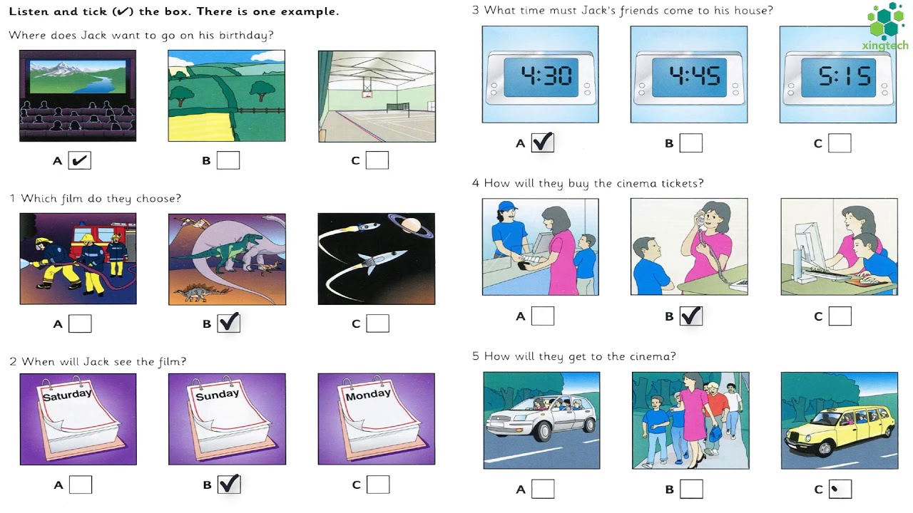 Flyers 7 - Test 3 - Part 4 - Listening with Answer Booklet - YouTube