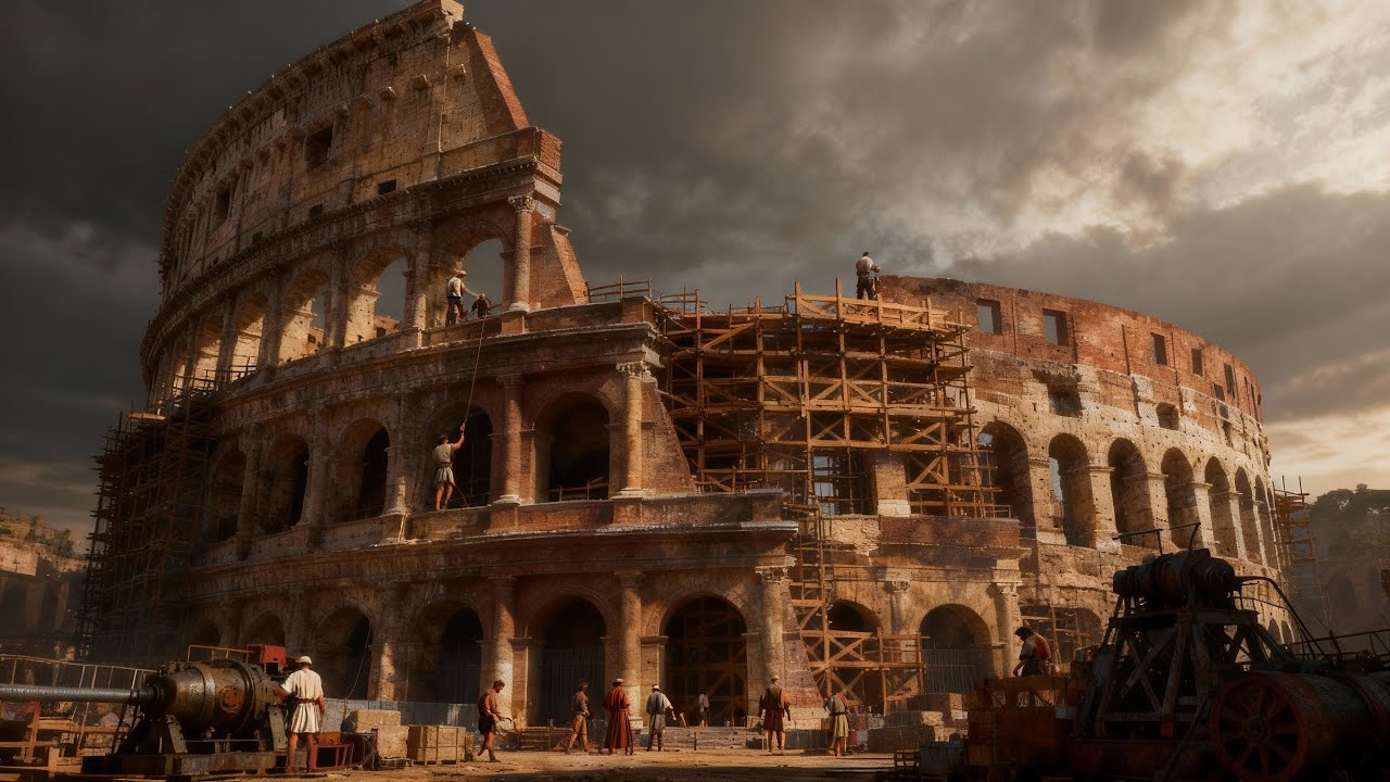 Así se construyó el COLISEO la INGENIERÍA que desafió al tiempo - YouTube