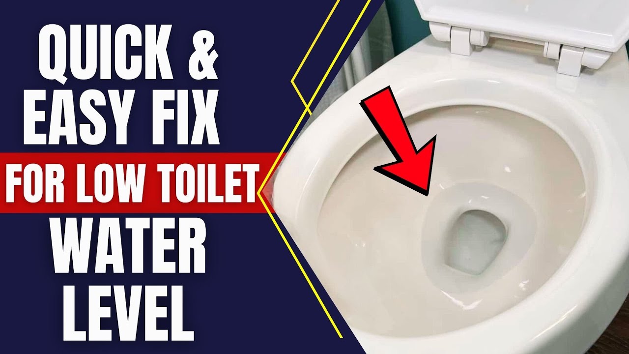 How to Fix Low Toilet Water Level in Minutes! - YouTube