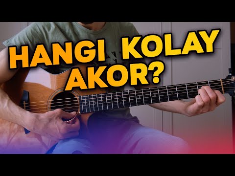 Kolay Gitar AKORLARI ? HANGI (Gitara Yeni Başlayanlar İçin Kolay)