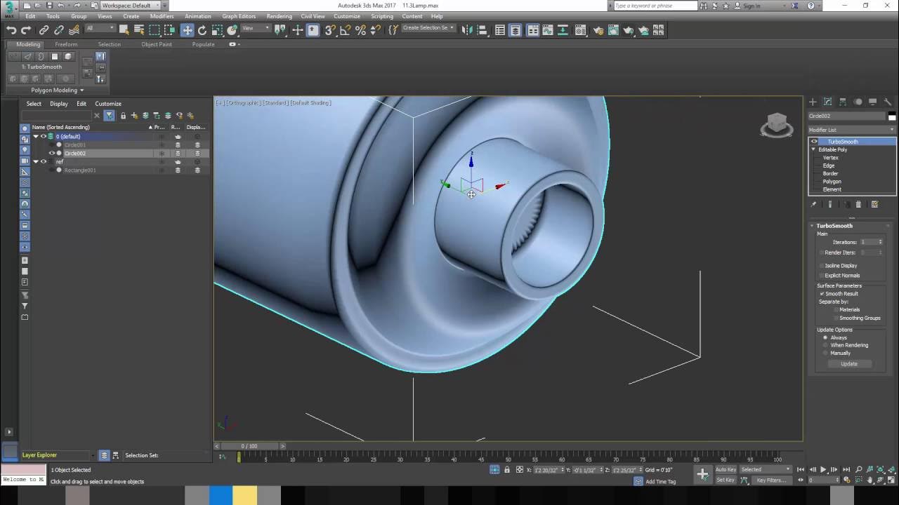 3ds Max Poly Modelling Tips and Tricks - swift loop / symmetry / turbosmooth - YouTube