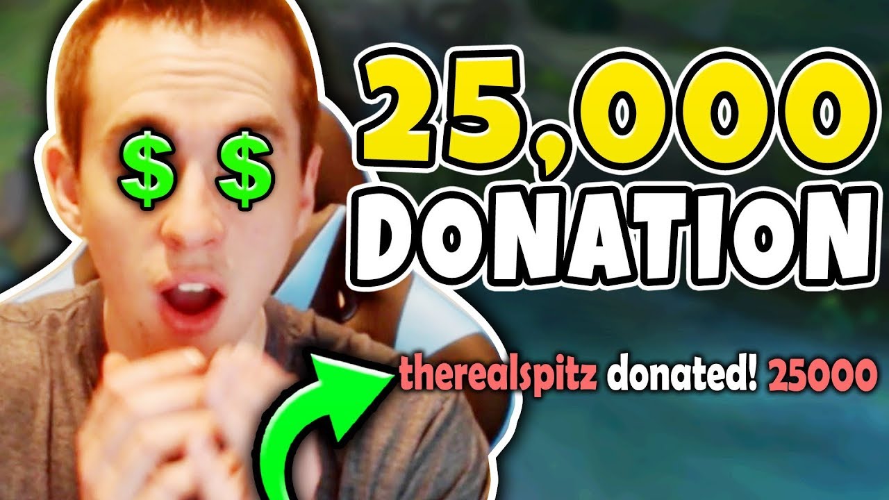 WTF! I GOT A 25,000 DONATION!? MY FANS ARE INSANE! Bronze V to Diamond ...