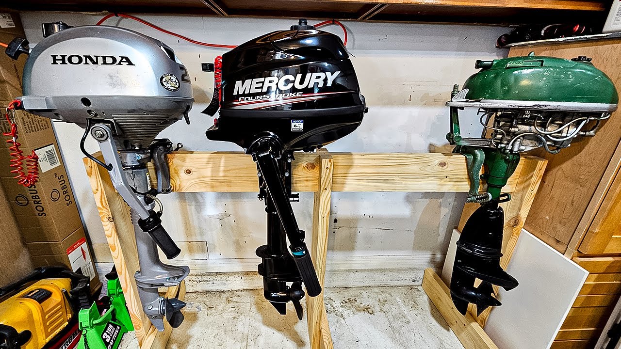 Making A Small Outboard Rack or Stand - YouTube