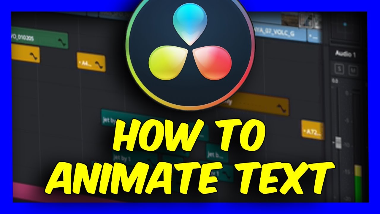 How To Animate Text In Davinci Resolve Tutorial For Beginners YouTube How To Animate Text In Davinci Resolve Tutorial For Beginners YouTube