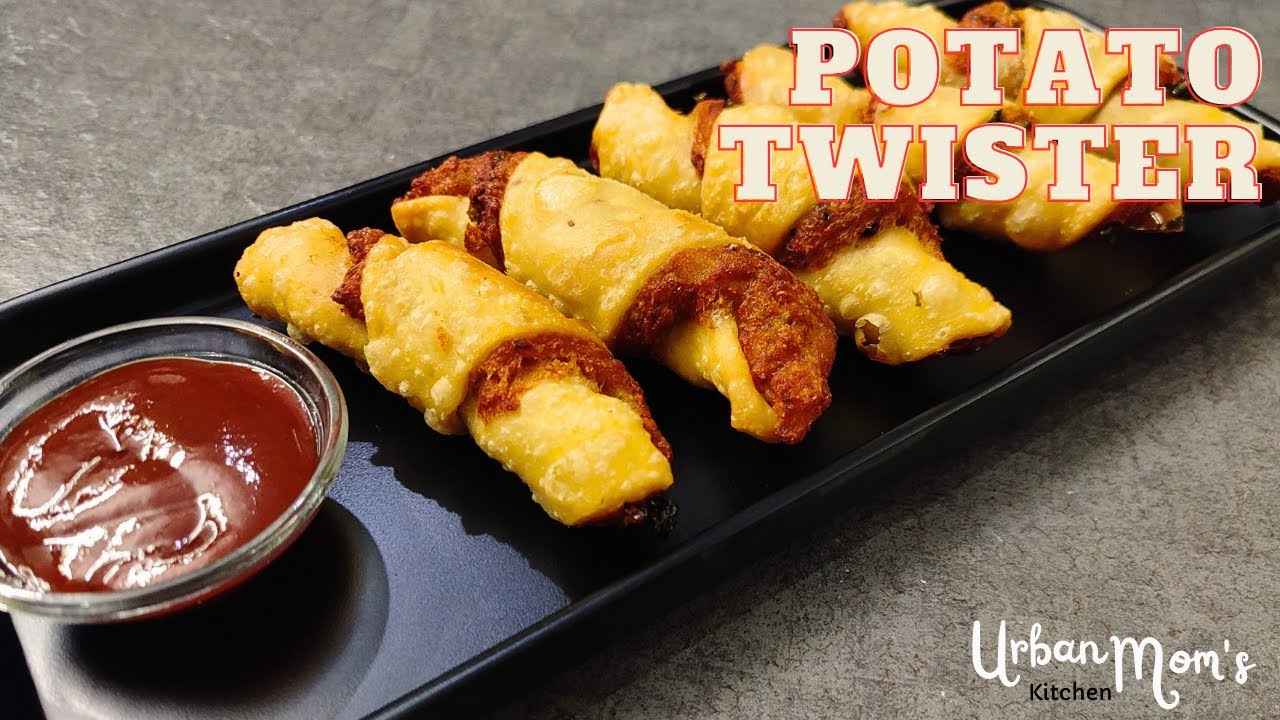 Potato Twister | Tasty snack | recipe by Urban Mom's Kitchen - YouTube