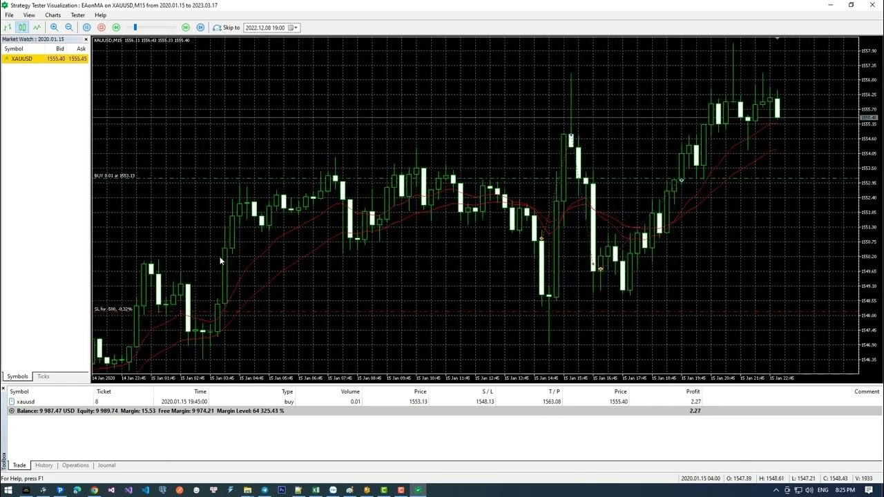 MA cross EA on MQL5 - YouTube