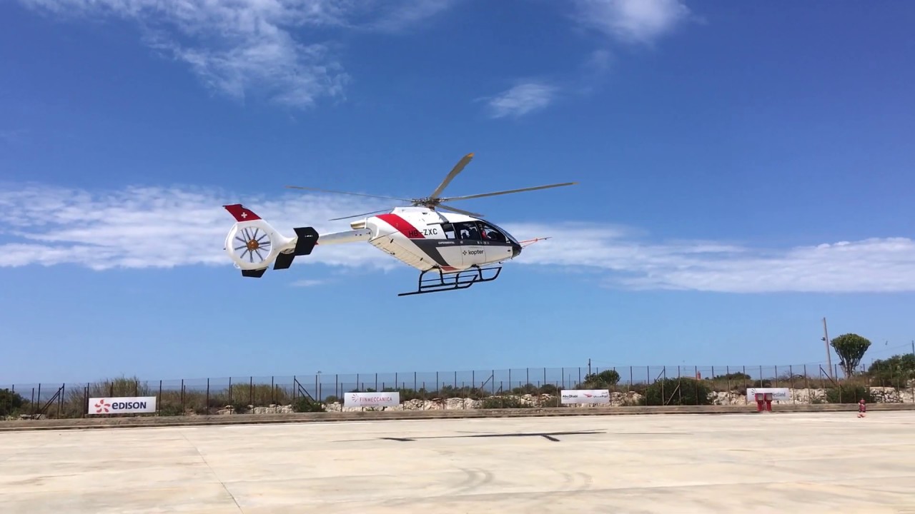 Kopter SH09 helicopter test flights go ahead in Sicily - YouTube