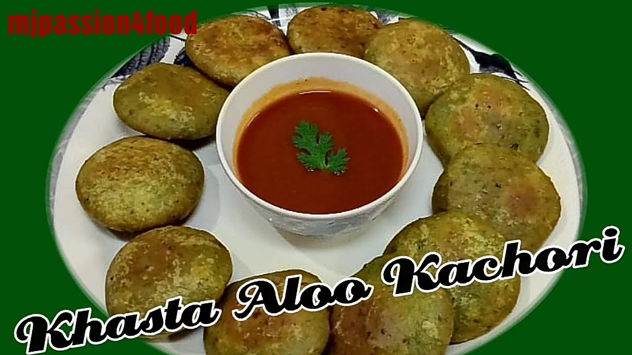 आलू की खस्ता कचौरी| Aloo Palak ki kachori| Potato stuffed kachori ...
