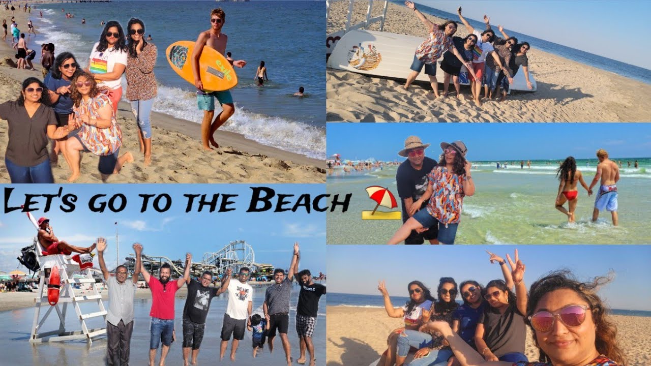 Beach Vlog with friends 🌊! America Beach ⛱️ Vlog in Hindi!Indian ...