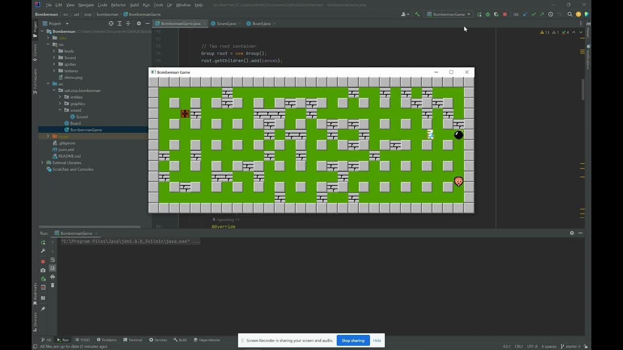 Bomberman Java group 25 INT2204 46 - YouTube