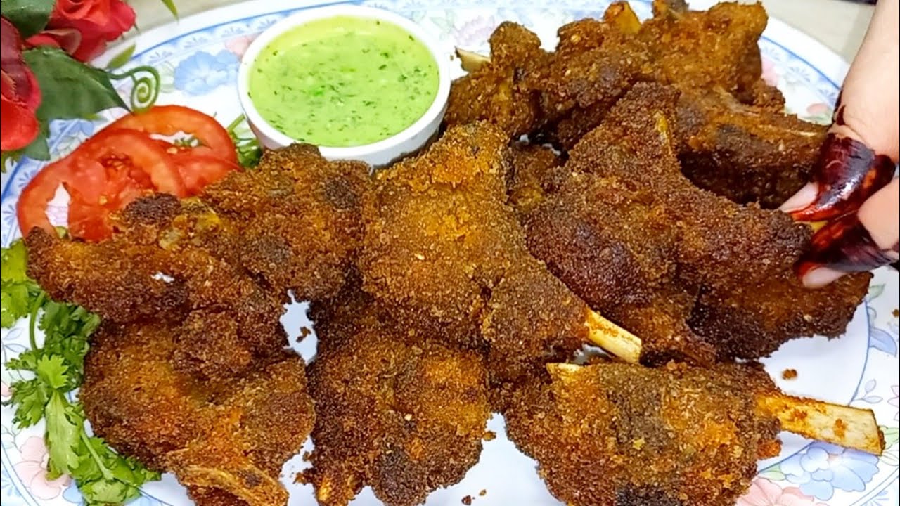 Crispy Mutton Chanp Fry Recipe | Bakra Eid Special Recipe | Mutton ...
