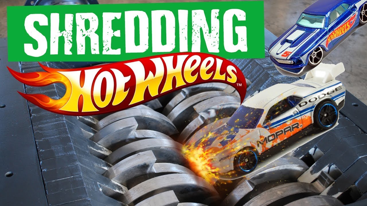 Shredding Hot Wheels Cars (and more) - Shredding Stuff - YouTube