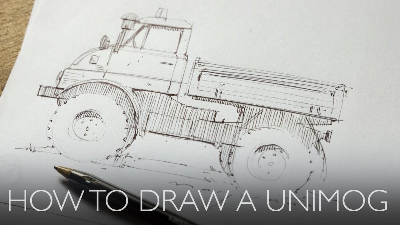 How to draw a cool Mercedes Unimog! - Easy to follow instructions ...