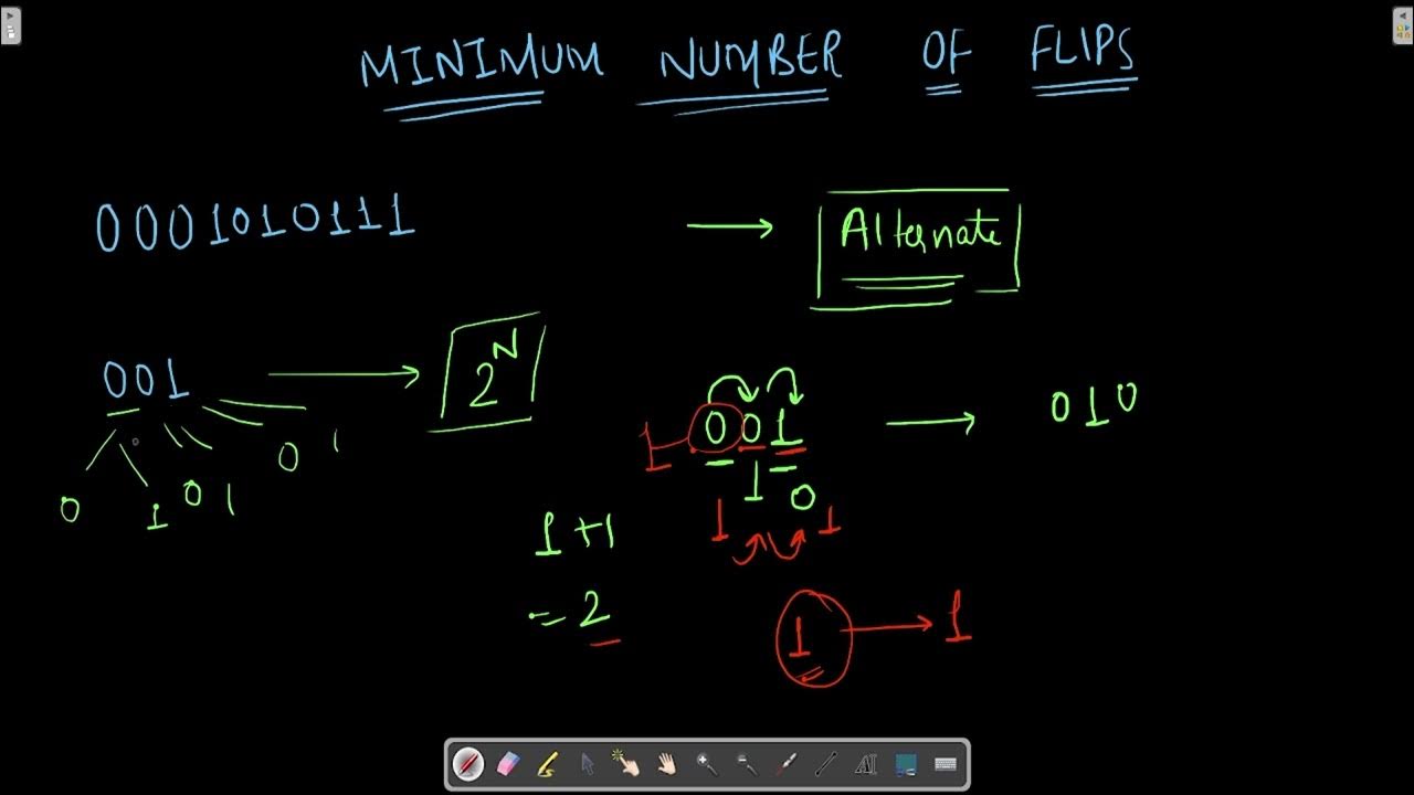 Number Of Flips To Make Binary String Alternate || Coding Interview Question 64 || Strings ...