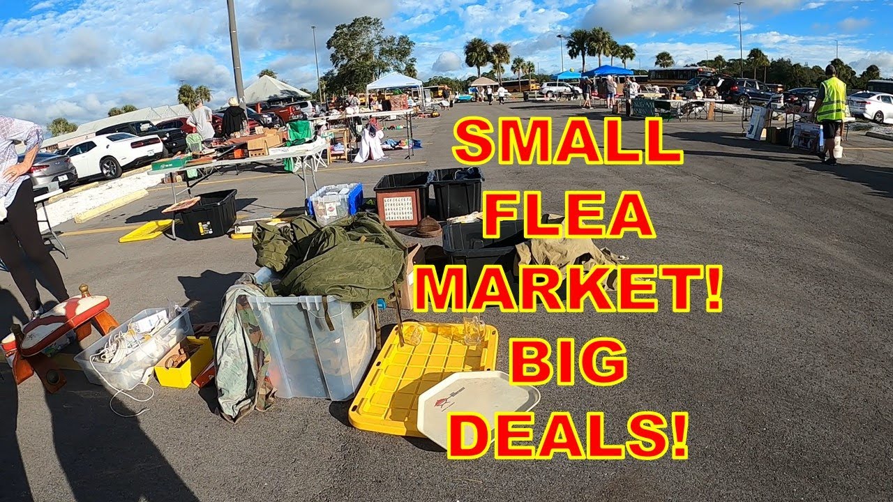 THIS FLEA MARKET'S SIZE WAS CUT IN HALF BUT THAT DIDN'T STOP US FROM ...