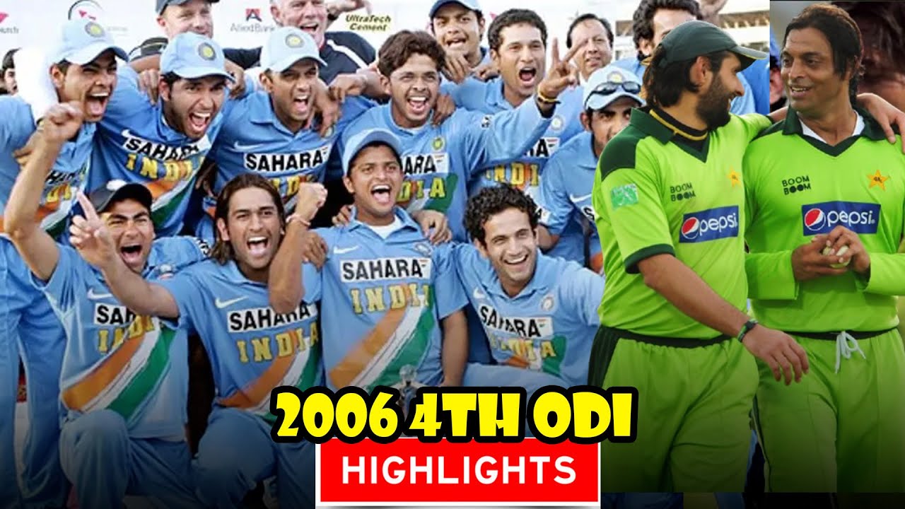 Pak Vs India 2006 4th ODI | Indian Cricket Team Tour Pakistan 2006 ...