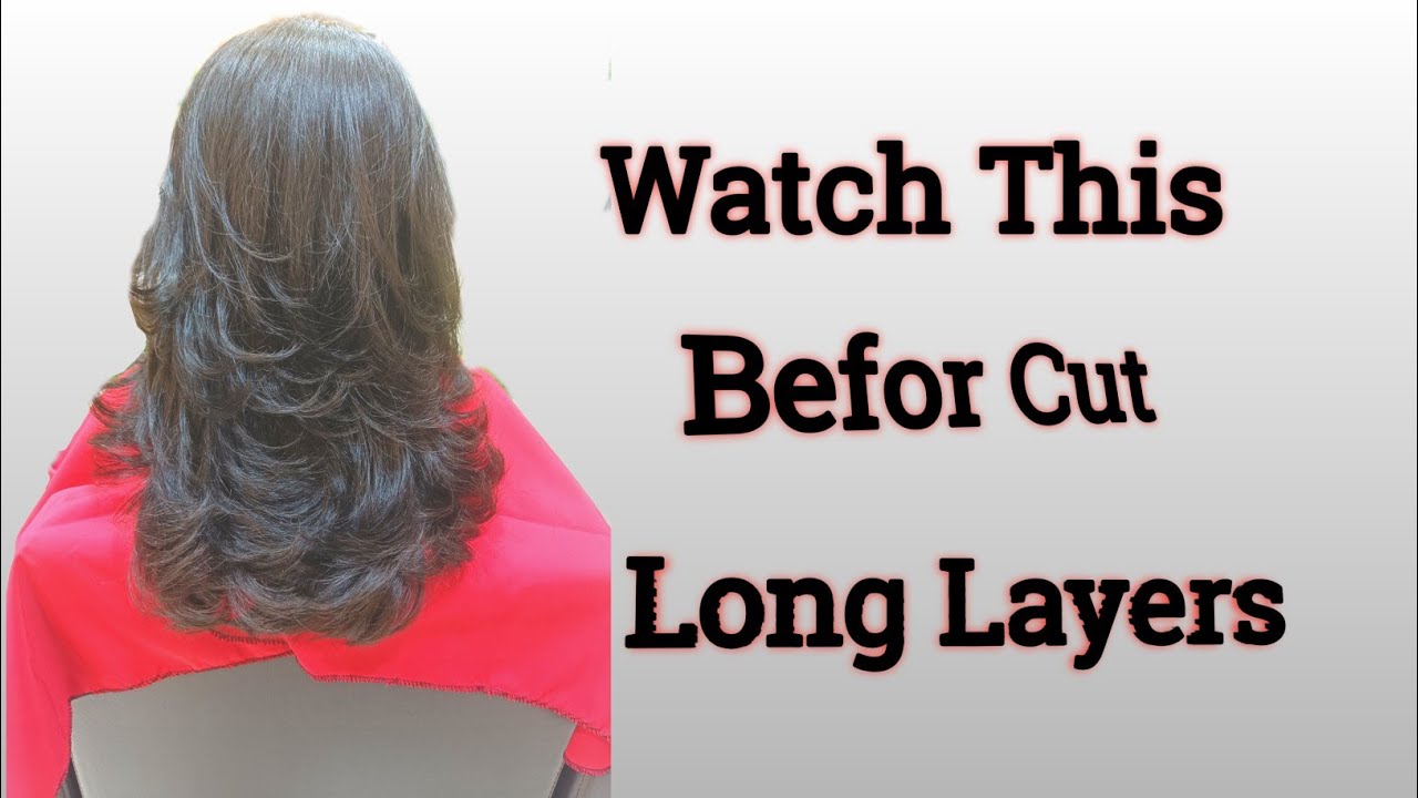 Long Layered Haircut| How to cut Long Layered Haircut|Long Layers ...
