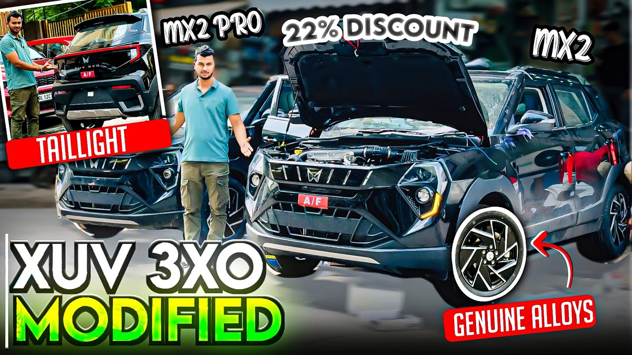 XUV 3XO MX2 MODIFIED🔥XUV 3XO MODIFICATION BASE TO TOP🔥XUV 3XO ALLOYS🔥 ...
