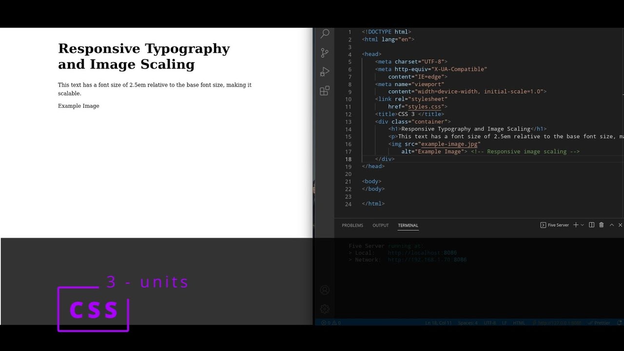 CSS 3 - units - YouTube