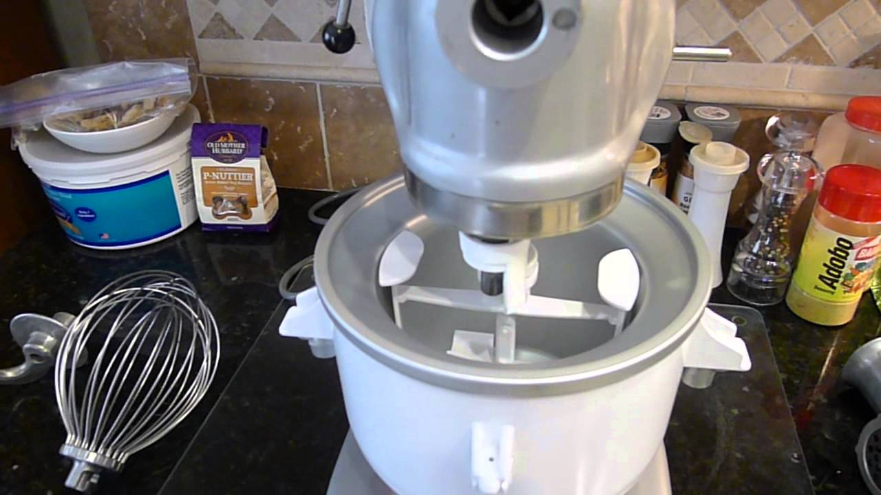 Hobart N50 N-50 and the KitchenAid KICA0WH ICE Cream Attachment Fitting ...