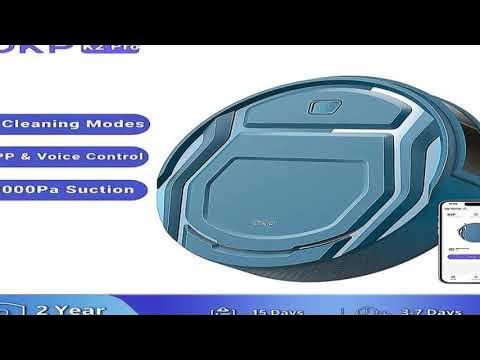 OKP K2P Robot Vacuum Cleaner, 3000Pa, 6 Cleaning Modes, Smart Self Charging, WiFi/App/Remote Co ...