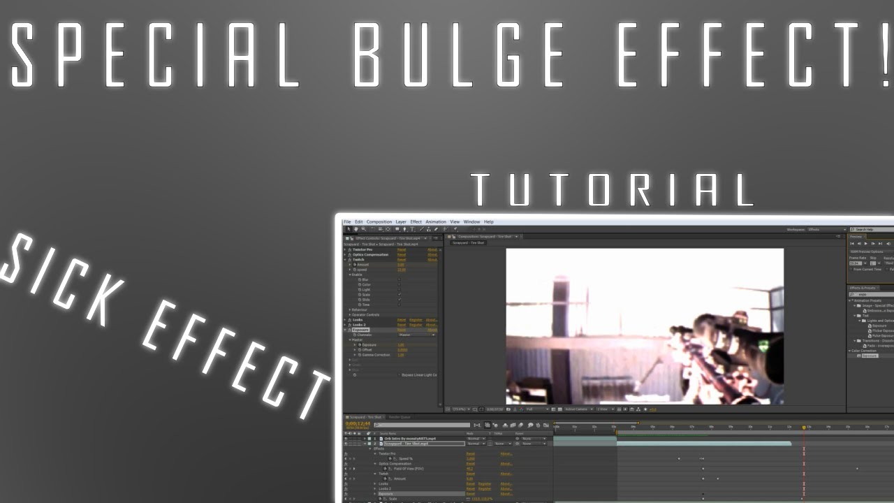 After Effects: Special Bulge Effect | DrJabree - YouTube