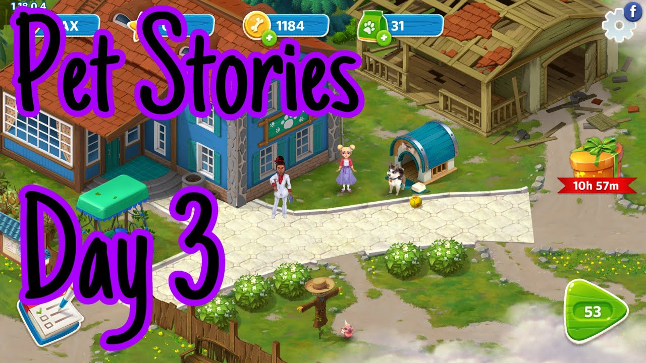 Pet Stories Gameplay Walkthrough - Pet Stories Day 3 - YouTube