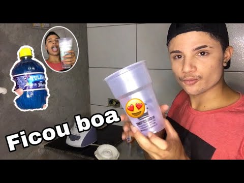 PROVANDO COROTE AZUL COM LEITE CONDENSADO NO COPÃO DE 1L - YouTube