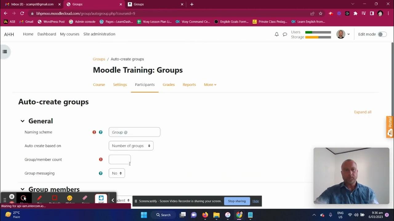 Auto-Creating Groups in Moodle - YouTube