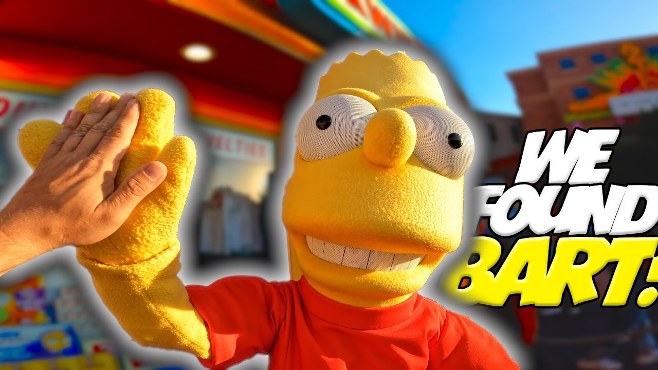 Simpsons Land - Springfield USA walkthrough 4k | Universal Hollywood # ...