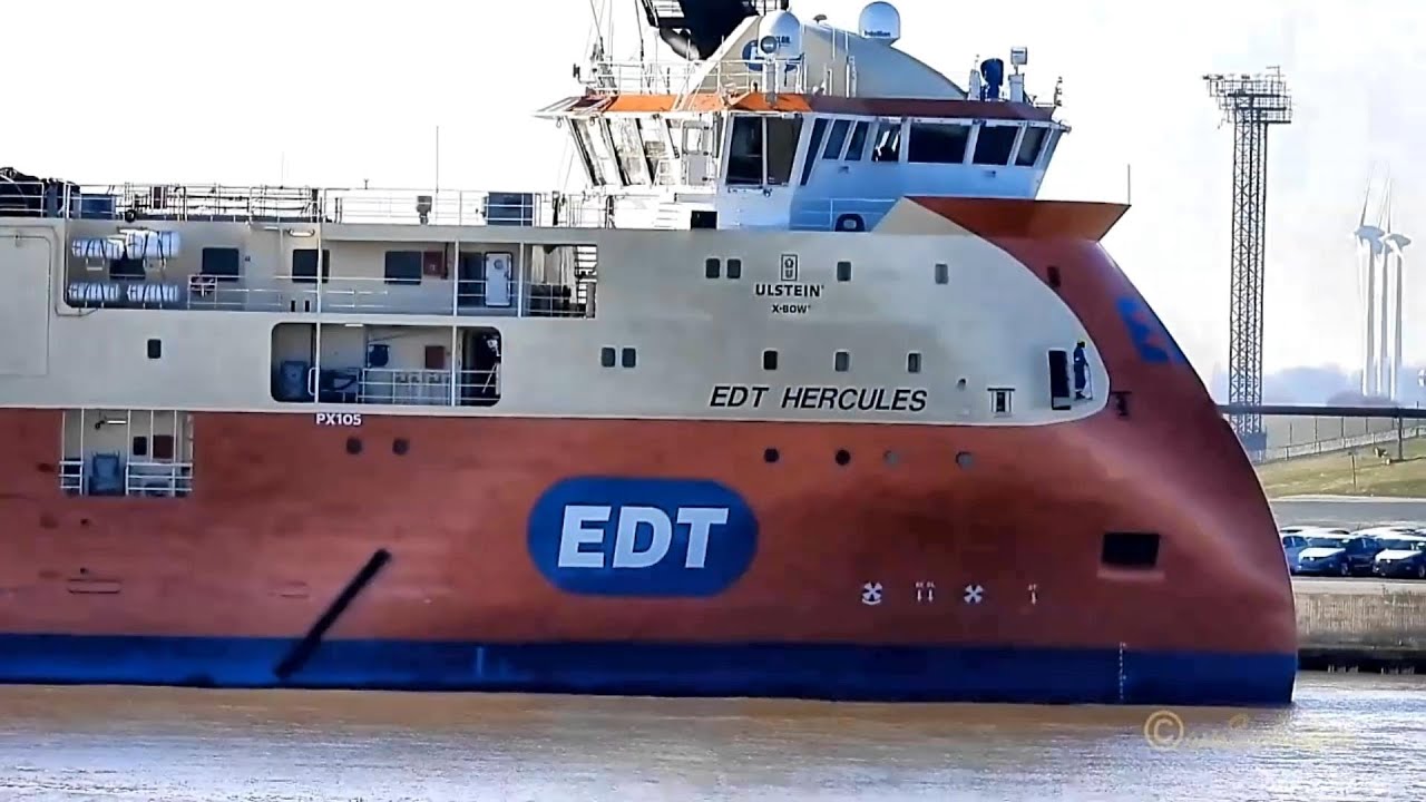 Ulstein X BOW EDT HERCULES 5BAM4 IMO 9491422 offshore supply ship full ...