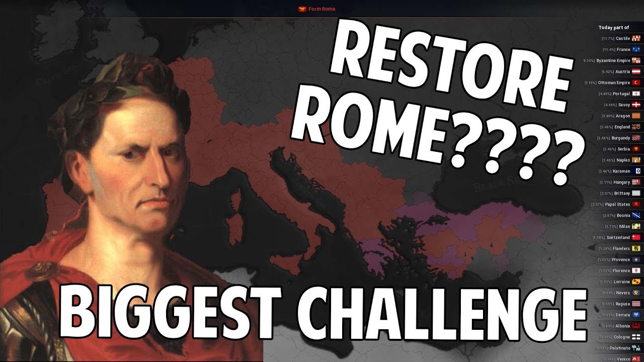 Challenge REQUESTED !!! RESTORE ROME ! - YouTube