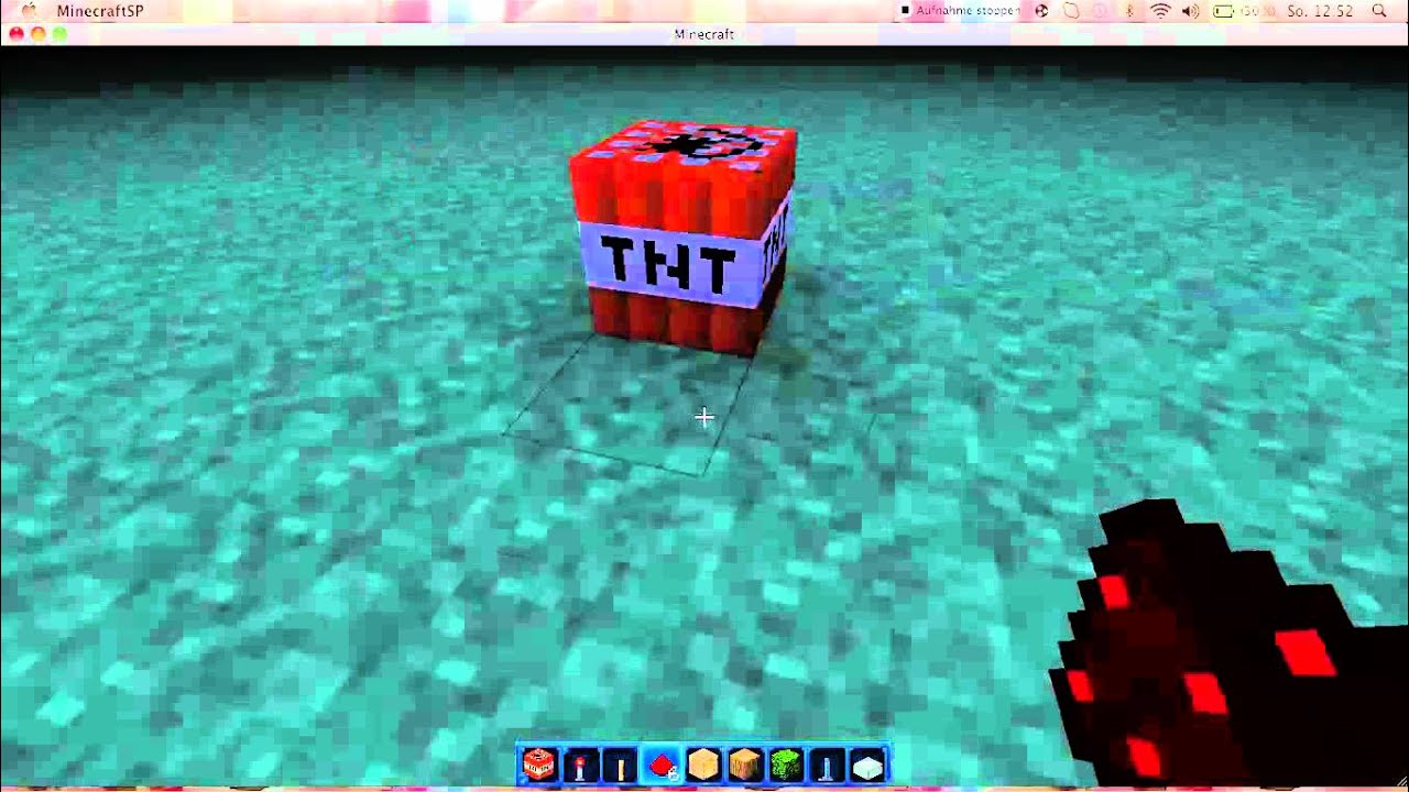 MInecraft Biggest tnt block ever with red stone - YouTube