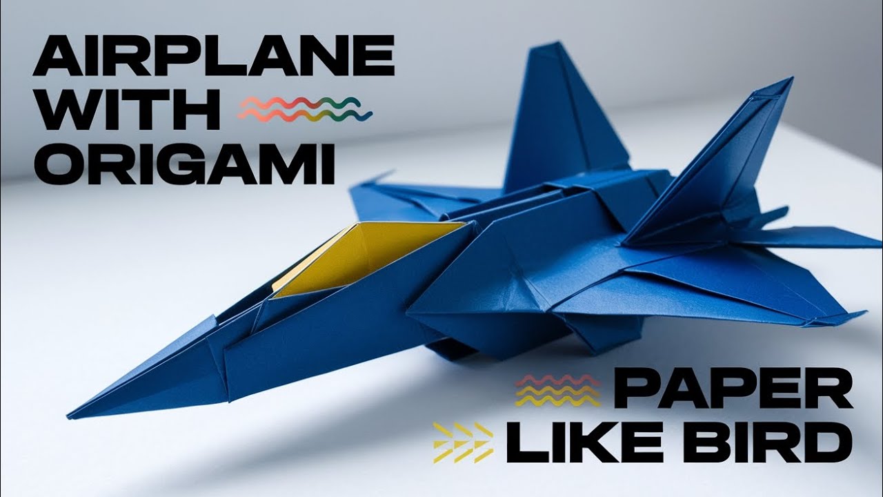 Easy Make Flying Origami Airplane ️ with Paper - YouTube