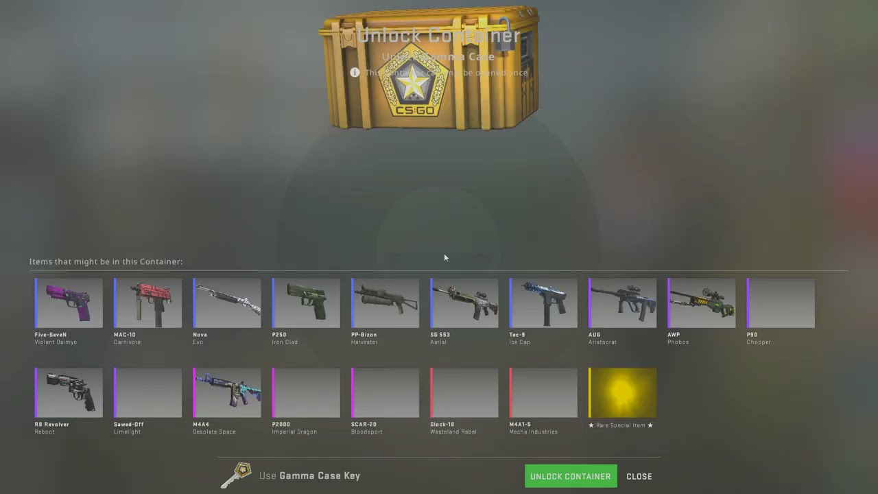 Opening a CS:GO case til a gold appears... DAY 215 - YouTube