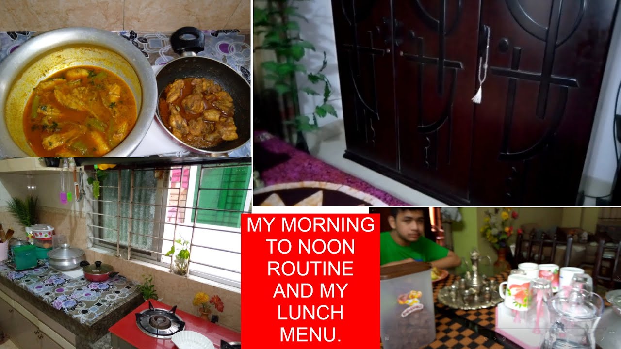MY MORNING TO NOON ROUTINE AND MY LUNCH MENU. - YouTube